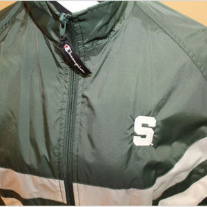Jackets & Coats | Michigan State Logo Lined Wind Breaker Jacket | Poshmark